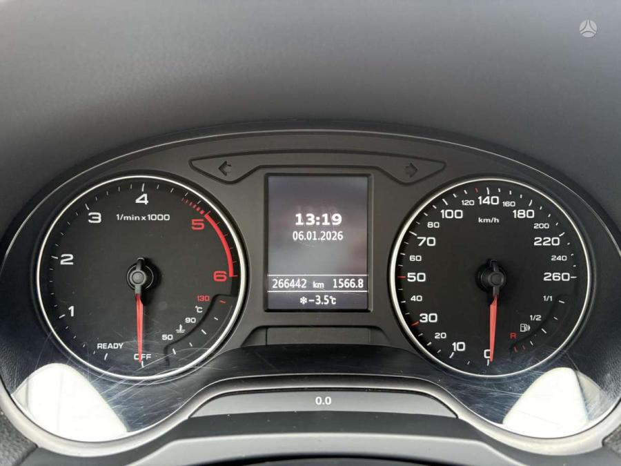 Grey Audi A3 2016 in Kaunas, with an engine capacity of 1.60 L and mileage of 267 thousand km for 8350 €, photo 13 on AUTOMOTO.COM.LV