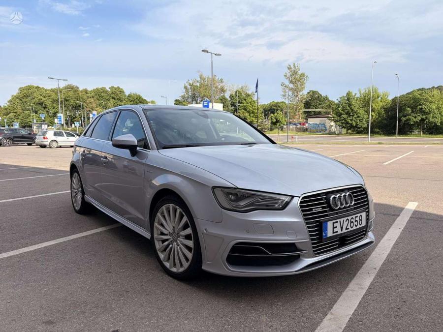 Grey Audi A3 2016 in Vilnius, with an engine capacity of 1.40 L and mileage of 89 thousand km for 13300 €, photo 1 on AUTOMOTO.COM.LV