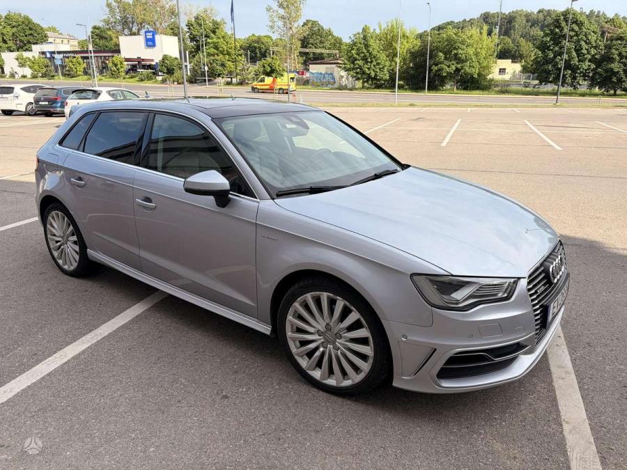 Grey Audi A3 2016 in Vilnius, with an engine capacity of 1.40 L and mileage of 89 thousand km for 13300 €, photo 9 on AUTOMOTO.COM.LV