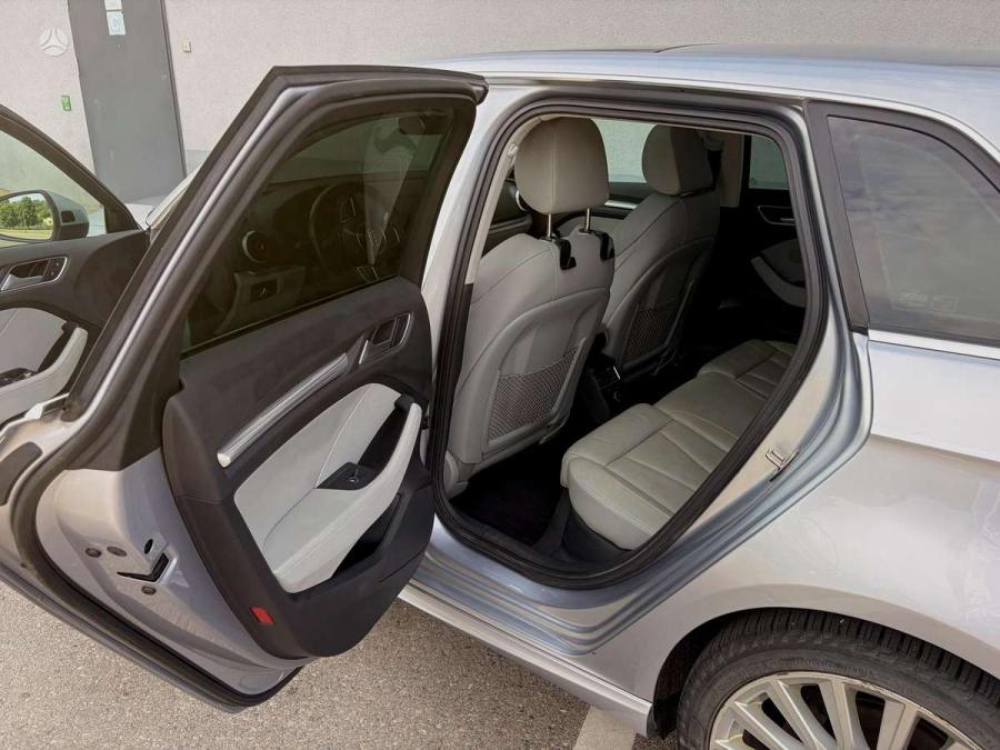 Grey Audi A3 2016 in Vilnius, with an engine capacity of 1.40 L and mileage of 89 thousand km for 13300 €, photo 15 on AUTOMOTO.COM.LV