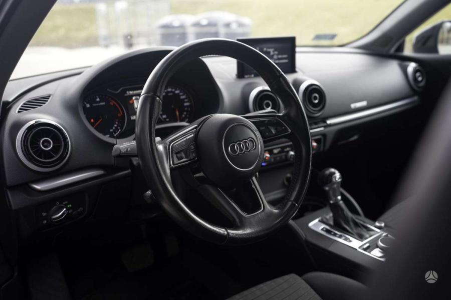 Grey Audi A3 2016 in Vilnius, with an engine capacity of 1.60 L and mileage of 89 thousand km for 12500 €, photo 22 on AUTOMOTO.COM.LV