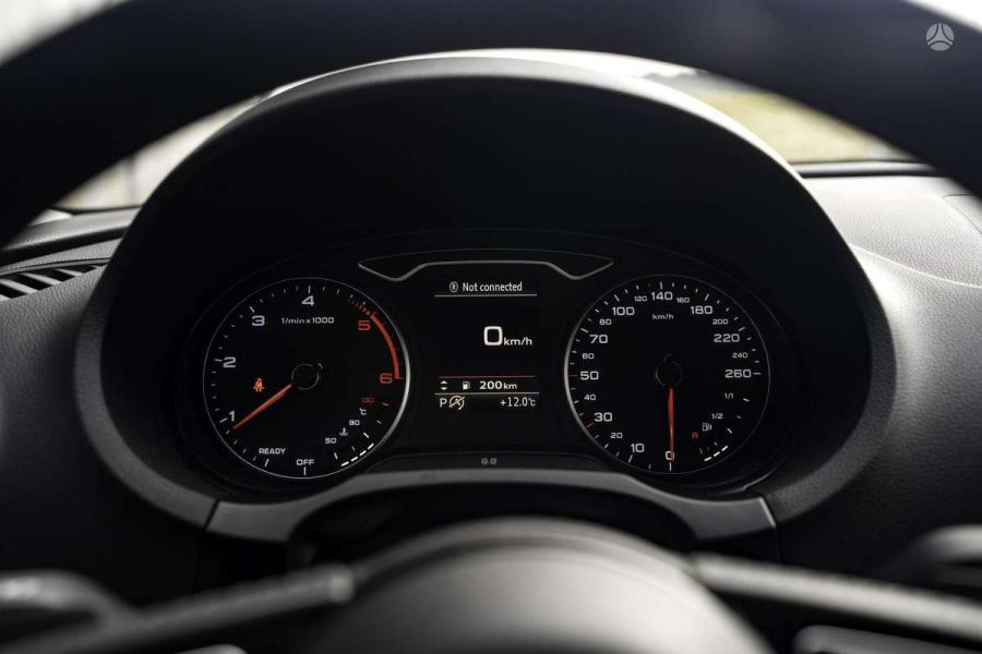 Grey Audi A3 2016 in Vilnius, with an engine capacity of 1.60 L and mileage of 89 thousand km for 12500 €, photo 23 on AUTOMOTO.COM.LV