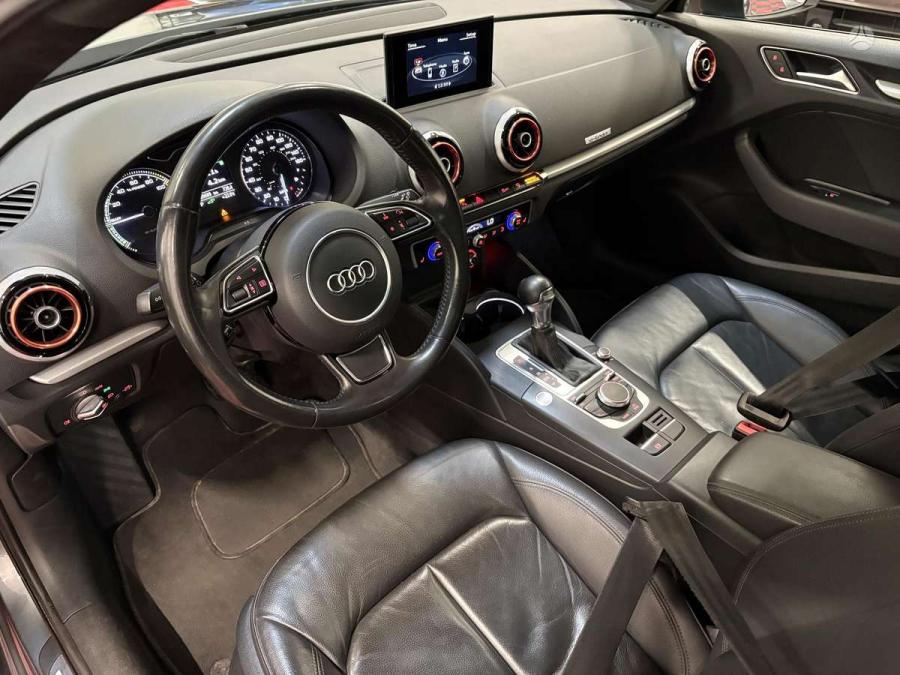 Pelēks Audi A3 2016 Viļņa, ar dzinēja tilpumu 1.40 L un nobraukumu 121 tūkst. km par 9390 €, foto 13 vietnē AUTOMOTO.COM.LV