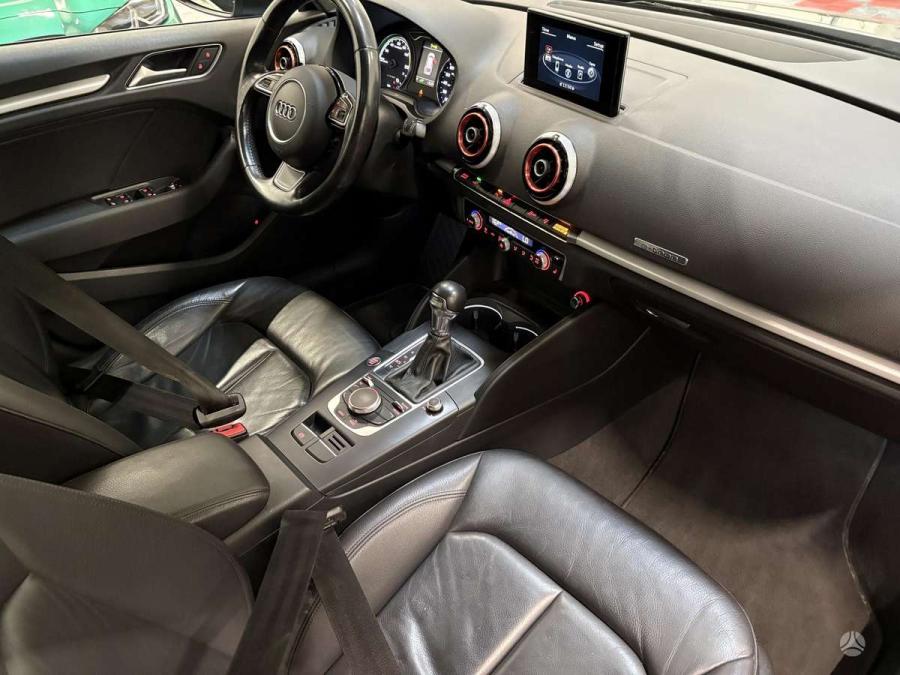 Pelēks Audi A3 2016 Viļņa, ar dzinēja tilpumu 1.40 L un nobraukumu 121 tūkst. km par 9390 €, foto 17 vietnē AUTOMOTO.COM.LV