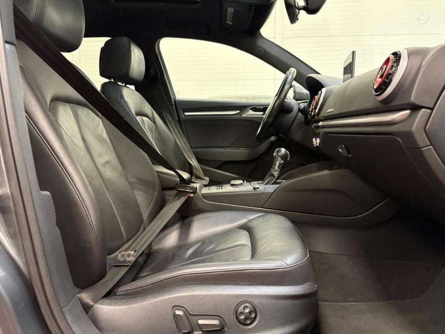 Pelēks Audi A3 2016 Viļņa, ar dzinēja tilpumu 1.40 L un nobraukumu 121 tūkst. km par 9390 €, foto 18 vietnē AUTOMOTO.COM.LV