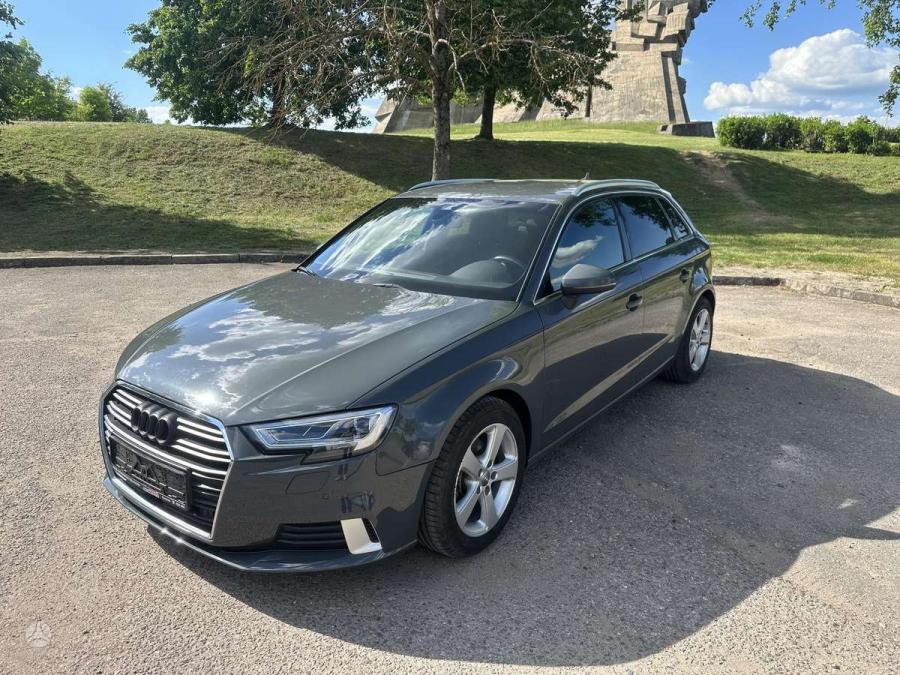 Grey Audi A3 2016 in Kaunas, with an engine capacity of 1.97 L and mileage of 218 thousand km for 13500 €, photo 1 on AUTOMOTO.COM.LV