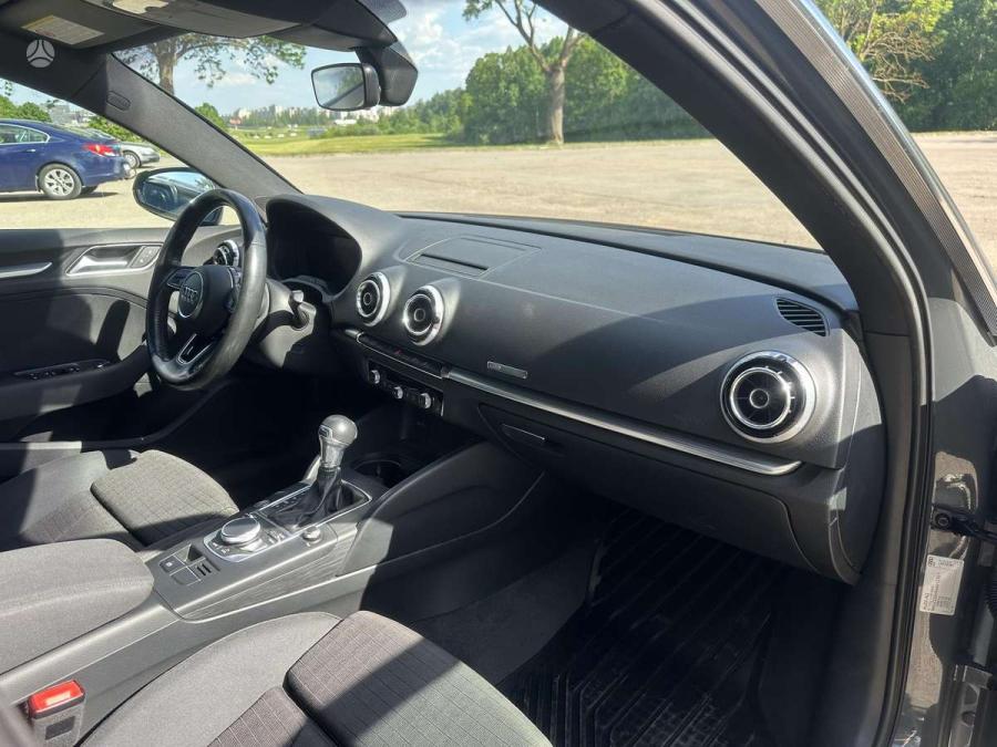 Grey Audi A3 2016 in Kaunas, with an engine capacity of 1.97 L and mileage of 218 thousand km for 13500 €, photo 12 on AUTOMOTO.COM.LV