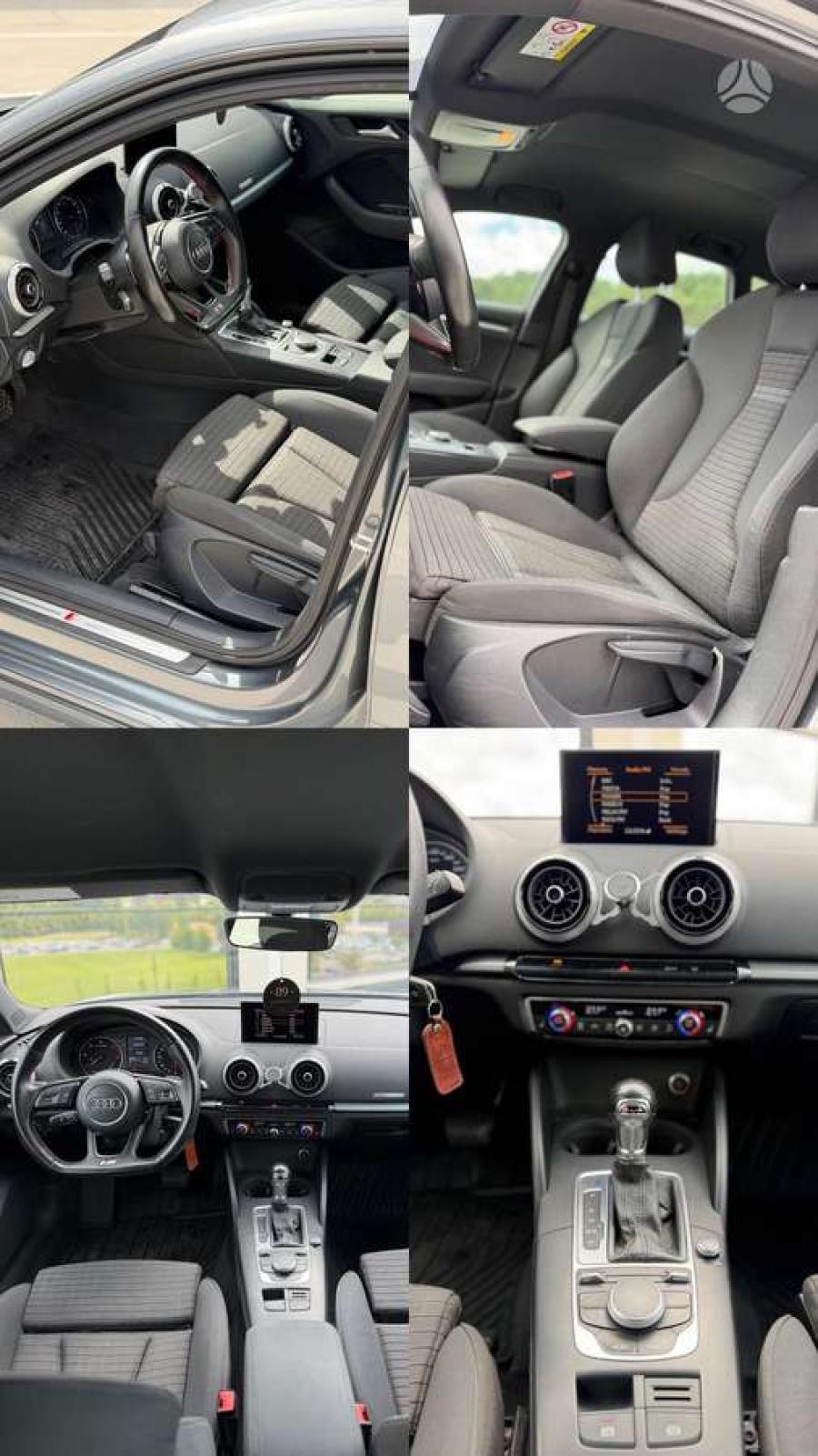 Pelēks Audi A3 2016 Viļņa, ar dzinēja tilpumu 1.97 L un nobraukumu 201 tūkst. km par 12000 €, foto 9 vietnē AUTOMOTO.COM.LV
