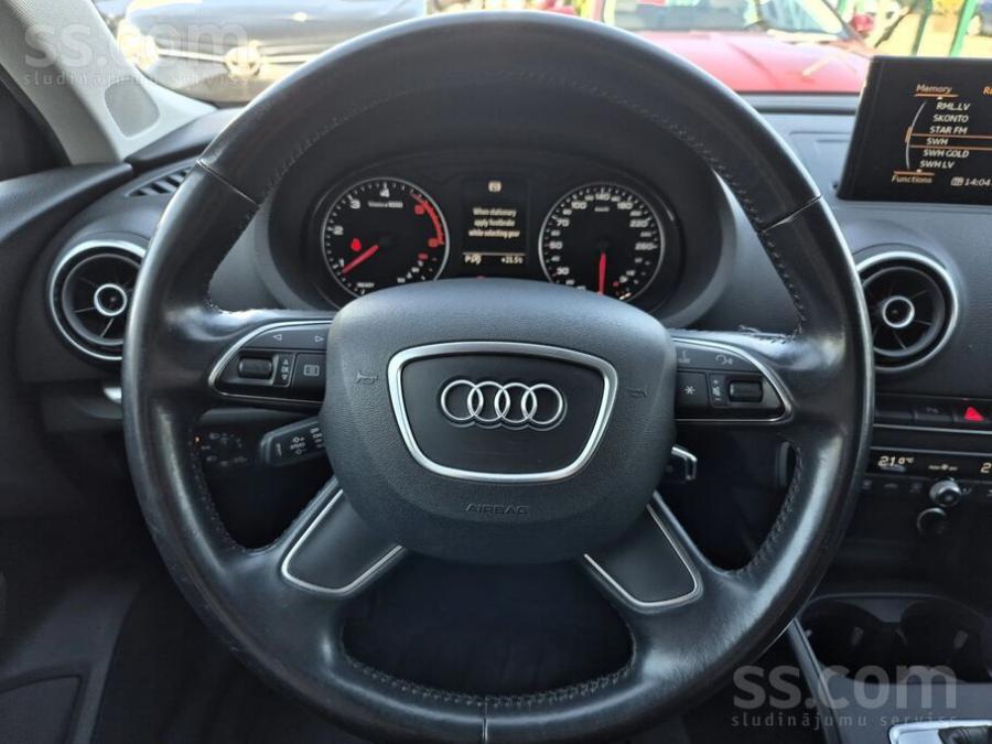Grey Audi A3 2016 in Riga, with an engine capacity of 2.00 L and mileage of 229 thousand km for 10490 €, photo 11 on AUTOMOTO.COM.LV