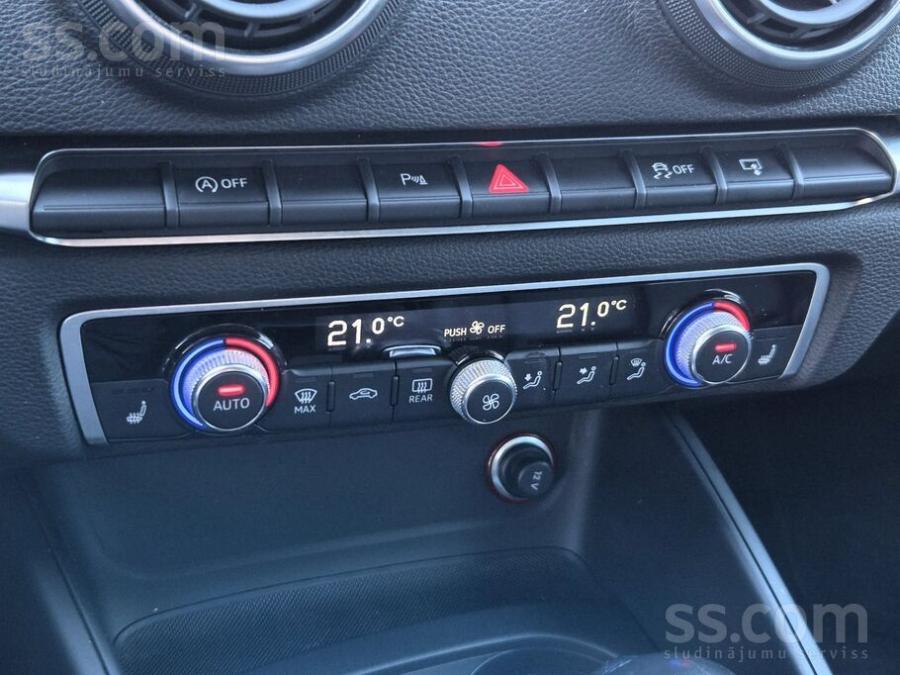 Grey Audi A3 2016 in Riga, with an engine capacity of 2.00 L and mileage of 229 thousand km for 10490 €, photo 12 on AUTOMOTO.COM.LV