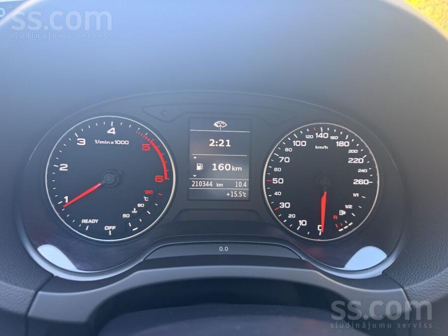 Pelēks Audi A3 2016 Rīga, ar dzinēja tilpumu 2.00 L un nobraukumu 210 tūkst. km par 7850 €, foto 3 vietnē AUTOMOTO.COM.LV