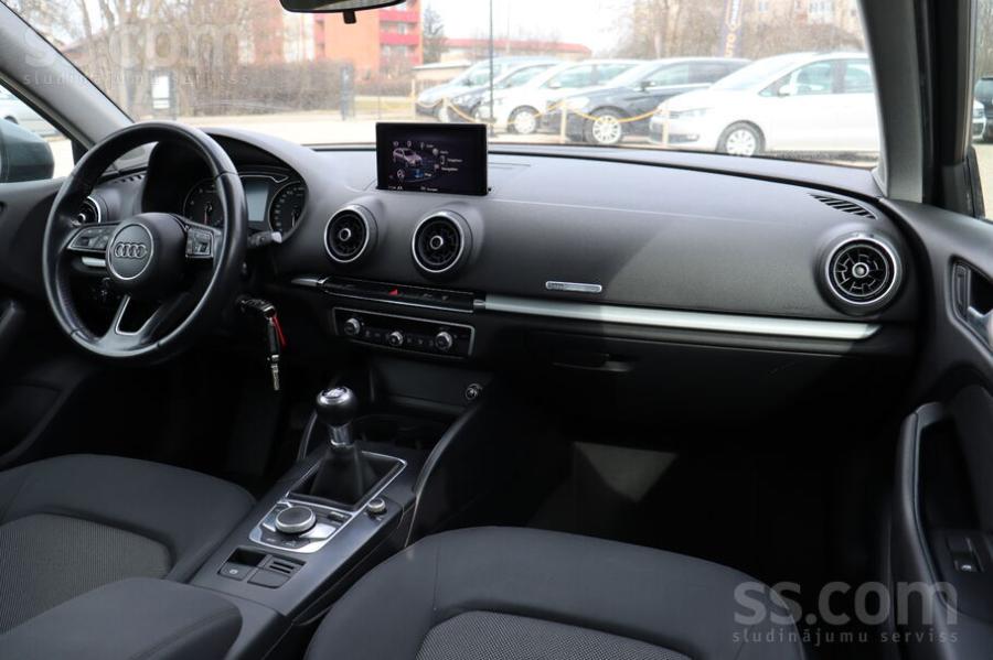 Grey Audi A3 2017 in Riga, with an engine capacity of 1.60 L and mileage of 0 thousand km for 8690 €, photo 10 on AUTOMOTO.COM.LV