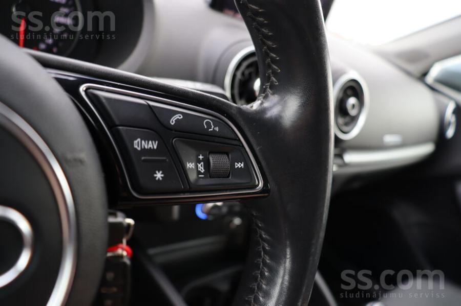 Grey Audi A3 2017 in Riga, with an engine capacity of 1.60 L and mileage of 0 thousand km for 8690 €, photo 21 on AUTOMOTO.COM.LV