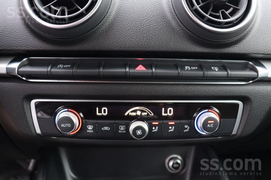 Grey Audi A3 2017 in Riga, with an engine capacity of 1.60 L and mileage of 0 thousand km for 8690 €, photo 22 on AUTOMOTO.COM.LV