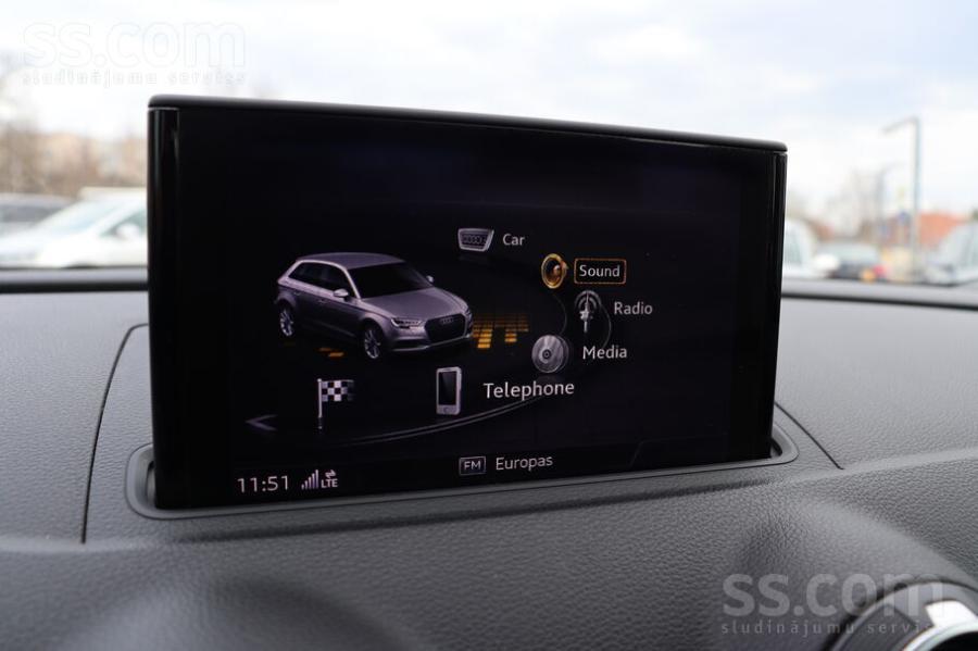 Grey Audi A3 2017 in Riga, with an engine capacity of 1.60 L and mileage of 0 thousand km for 8690 €, photo 25 on AUTOMOTO.COM.LV