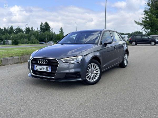 Grey Audi A3 2017 in Panevezys, with an engine capacity of 1.60 L and mileage of 147 thousand km for 9990 €, photo 1 on AUTOMOTO.COM.LV