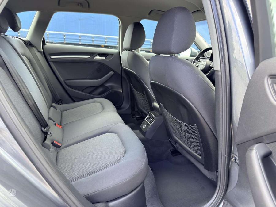 Pelēks Audi A3 2017 Panevēža, ar dzinēja tilpumu 1.60 L un nobraukumu 147 tūkst. km par 9990 €, foto 15 vietnē AUTOMOTO.COM.LV