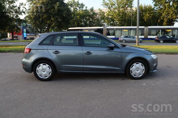 Grey Audi A3 2017 in Riga, with an engine capacity of 1.60 L and mileage of 0 thousand km for 8690 €, photo 4 on AUTOMOTO.COM.LV