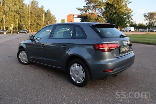 Grey Audi A3 2017 in Riga, with an engine capacity of 1.60 L and mileage of 0 thousand km for 8690 €, photo 5 on AUTOMOTO.COM.LV