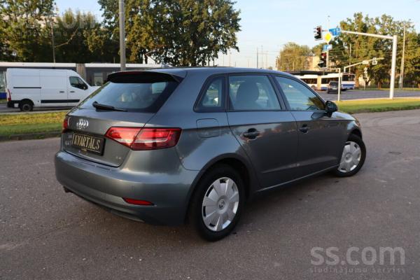 Grey Audi A3 2017 in Riga, with an engine capacity of 1.60 L and mileage of 0 thousand km for 8690 €, photo 6 on AUTOMOTO.COM.LV