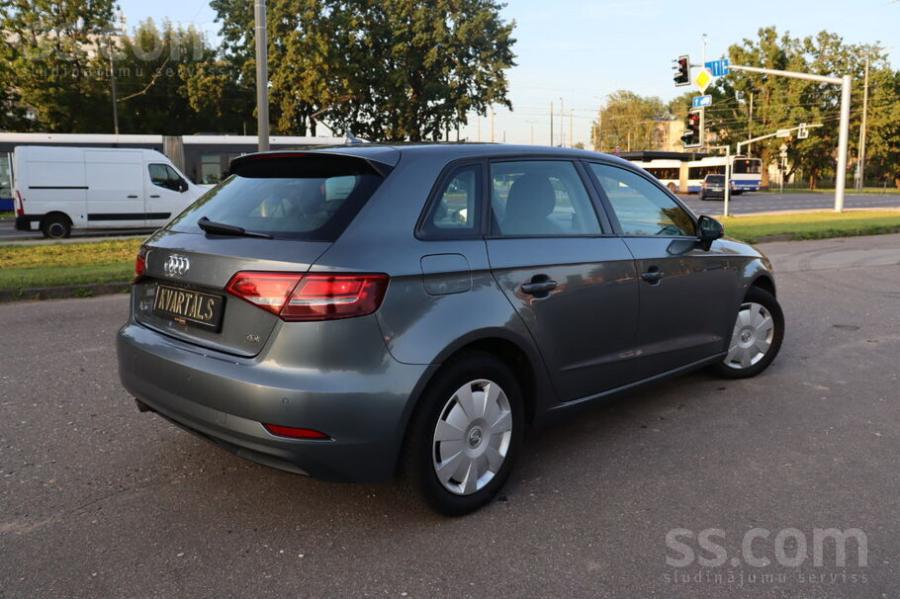 Grey Audi A3 2017 in Riga, with an engine capacity of 1.60 L and mileage of 0 thousand km for 6990 €, photo 7 on AUTOMOTO.COM.LV