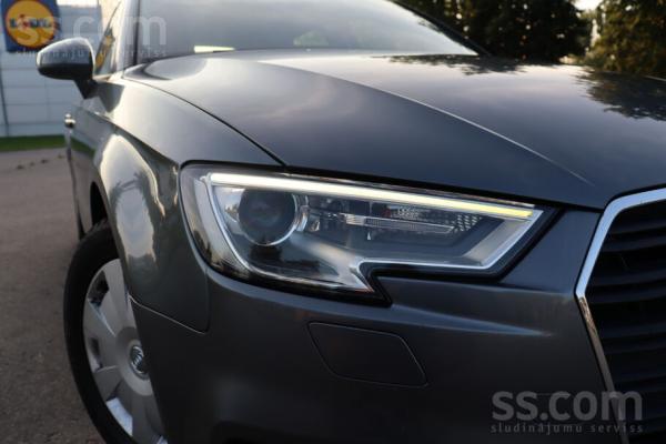Grey Audi A3 2017 in Riga, with an engine capacity of 1.60 L and mileage of 0 thousand km for 8690 €, photo 7 on AUTOMOTO.COM.LV