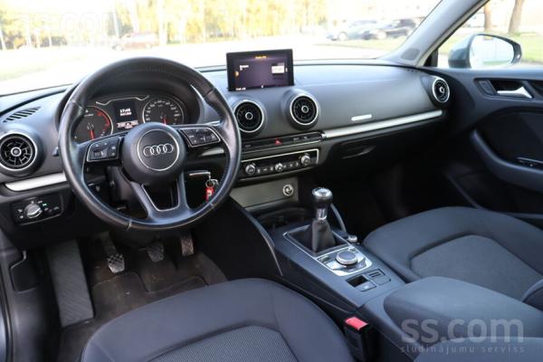 Grey Audi A3 2017 in Riga, with an engine capacity of 1.60 L and mileage of 0 thousand km for 8690 €, photo 9 on AUTOMOTO.COM.LV