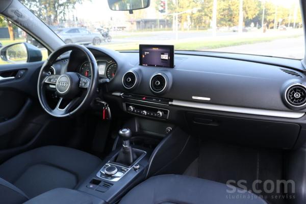 Grey Audi A3 2017 in Riga, with an engine capacity of 1.60 L and mileage of 0 thousand km for 8690 €, photo 10 on AUTOMOTO.COM.LV
