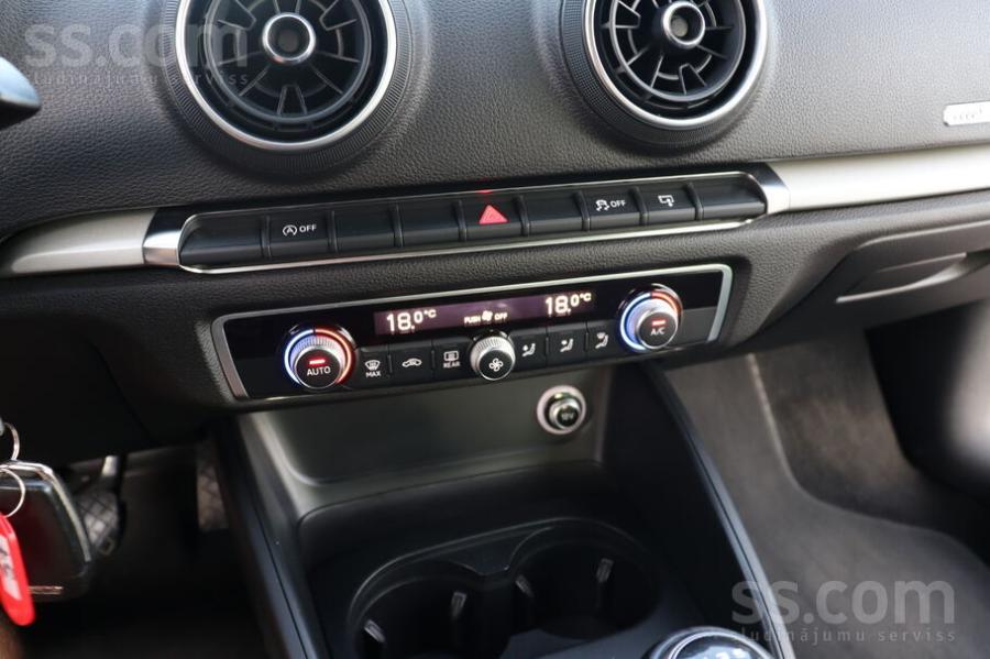 Grey Audi A3 2017 in Riga, with an engine capacity of 1.60 L and mileage of 0 thousand km for 6990 €, photo 15 on AUTOMOTO.COM.LV