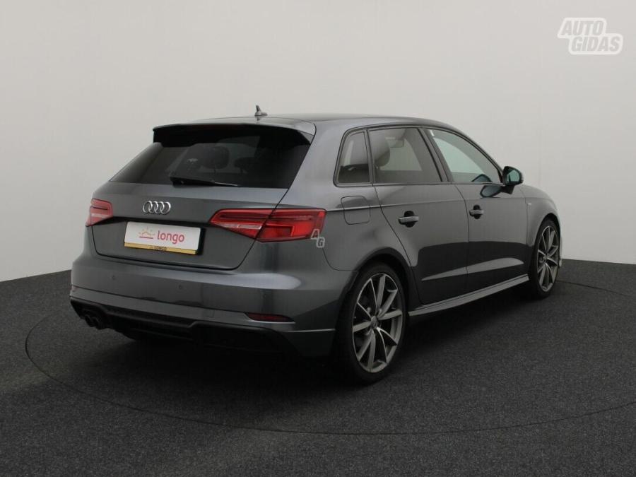 Grey Audi A3 2018 in Vilnius, with an engine capacity of 1.50 L and mileage of 231 thousand km for 12599 €, photo 8 on AUTOMOTO.COM.LV