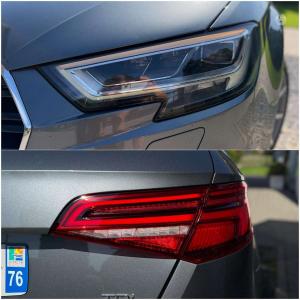 Grey Audi A3 2018 in Kaunas, with an engine capacity of 1.97 L and mileage of 255 thousand km for 13450 €, photo 4 on AUTOMOTO.COM.LV