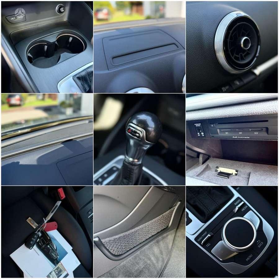 Grey Audi A3 2018 in Kaunas, with an engine capacity of 1.97 L and mileage of 255 thousand km for 13450 €, photo 6 on AUTOMOTO.COM.LV