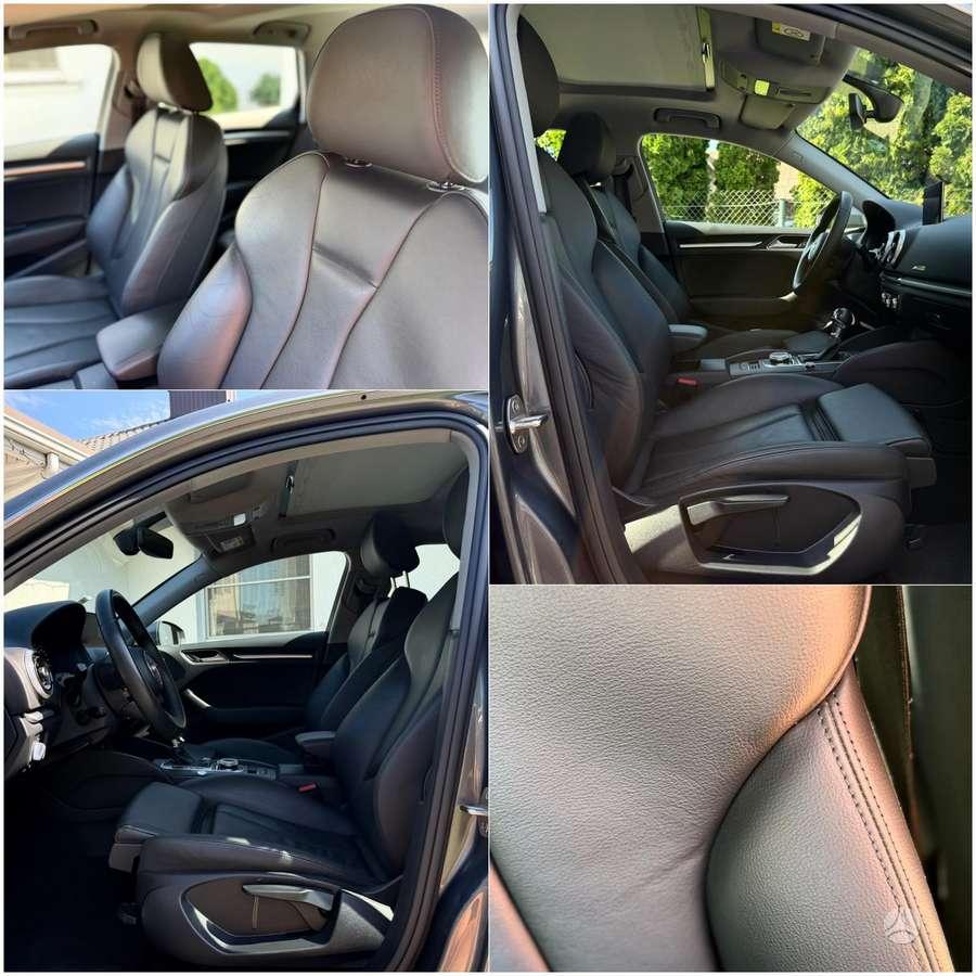 Grey Audi A3 2018 in Kaunas, with an engine capacity of 1.97 L and mileage of 255 thousand km for 13450 €, photo 9 on AUTOMOTO.COM.LV