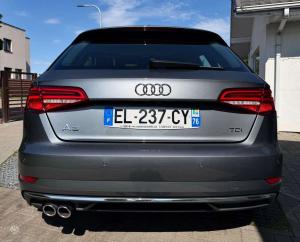 Grey Audi A3 2018 in Kaunas, with an engine capacity of 1.97 L and mileage of 255 thousand km for 13450 €, photo 17 on AUTOMOTO.COM.LV