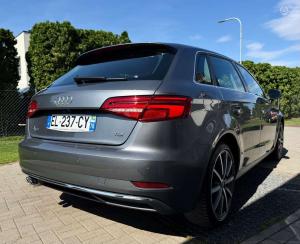 Grey Audi A3 2018 in Kaunas, with an engine capacity of 1.97 L and mileage of 255 thousand km for 13450 €, photo 19 on AUTOMOTO.COM.LV