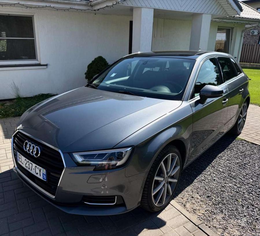 Grey Audi A3 2018 in Kaunas, with an engine capacity of 1.97 L and mileage of 255 thousand km for 13450 €, photo 21 on AUTOMOTO.COM.LV
