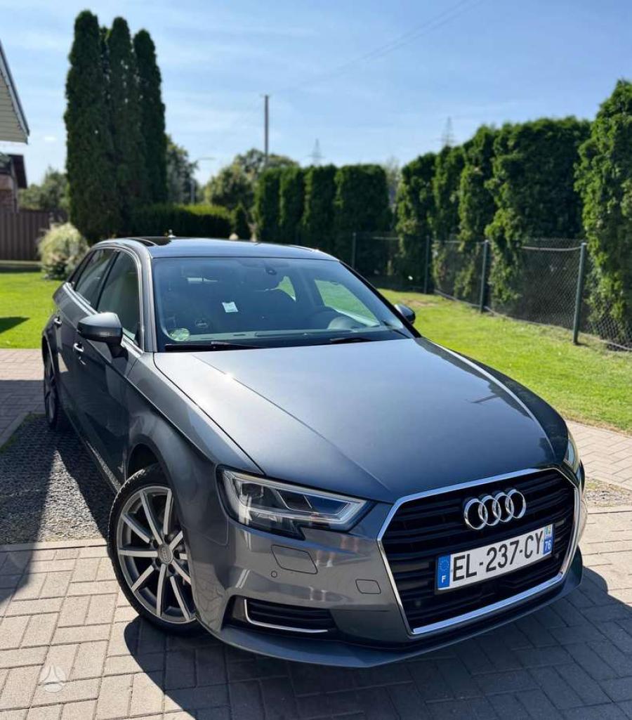Grey Audi A3 2018 in Kaunas, with an engine capacity of 1.97 L and mileage of 255 thousand km for 13450 €, photo 22 on AUTOMOTO.COM.LV