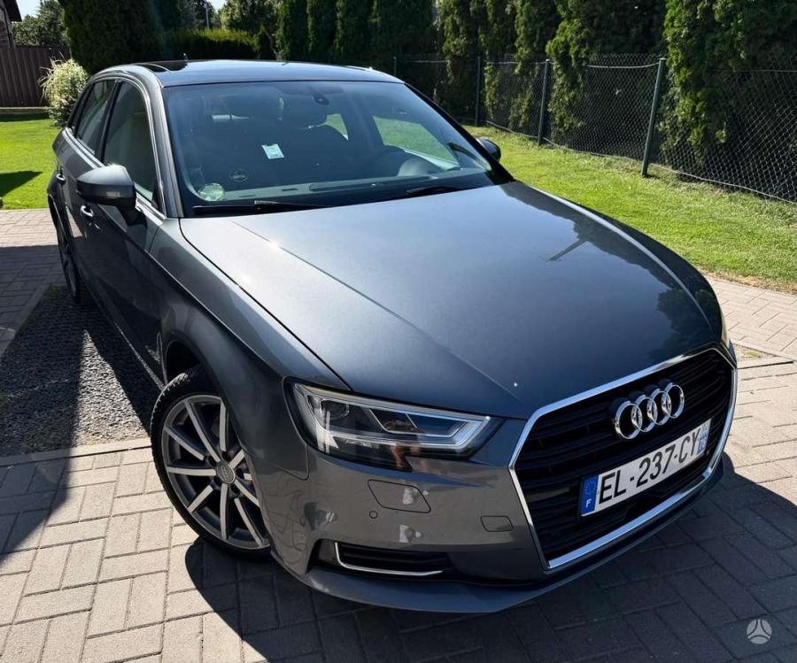 Grey Audi A3 2018 in Kaunas, with an engine capacity of 1.97 L and mileage of 255 thousand km for 13450 €, photo 26 on AUTOMOTO.COM.LV