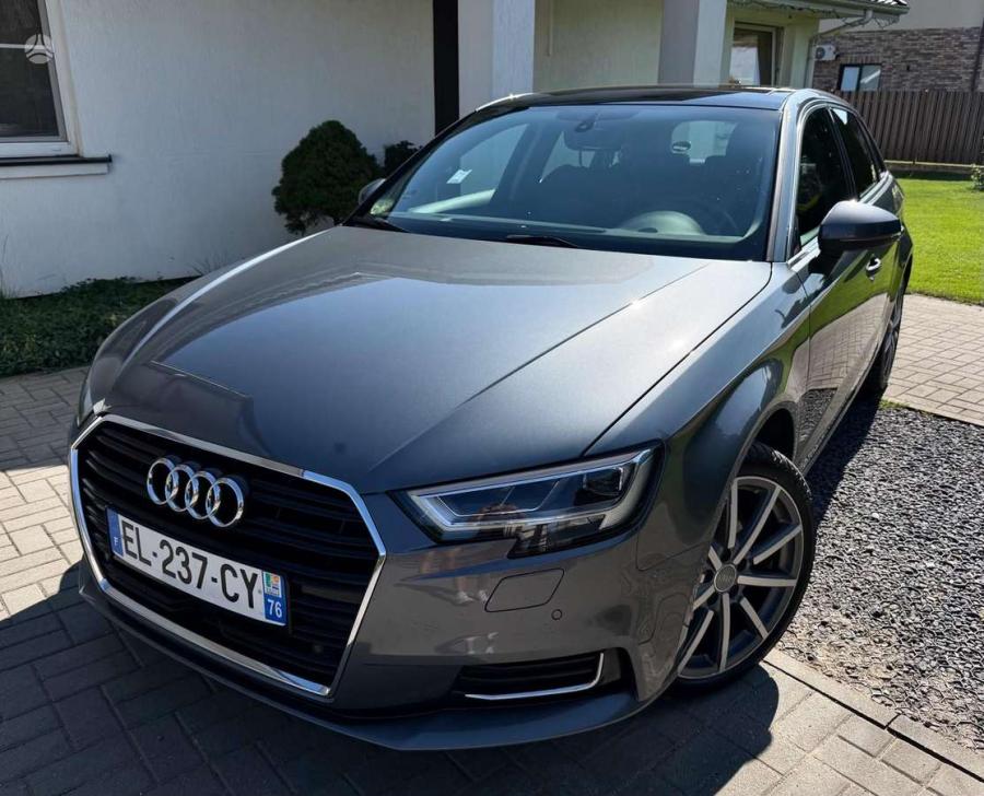 Grey Audi A3 2018 in Kaunas, with an engine capacity of 1.97 L and mileage of 255 thousand km for 13450 €, photo 27 on AUTOMOTO.COM.LV