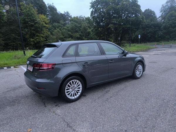 Grey Audi A3 2018 in Vilnius, with an engine capacity of 1.60 L and mileage of 270 thousand km for 9999 €, photo 9 on AUTOMOTO.COM.LV