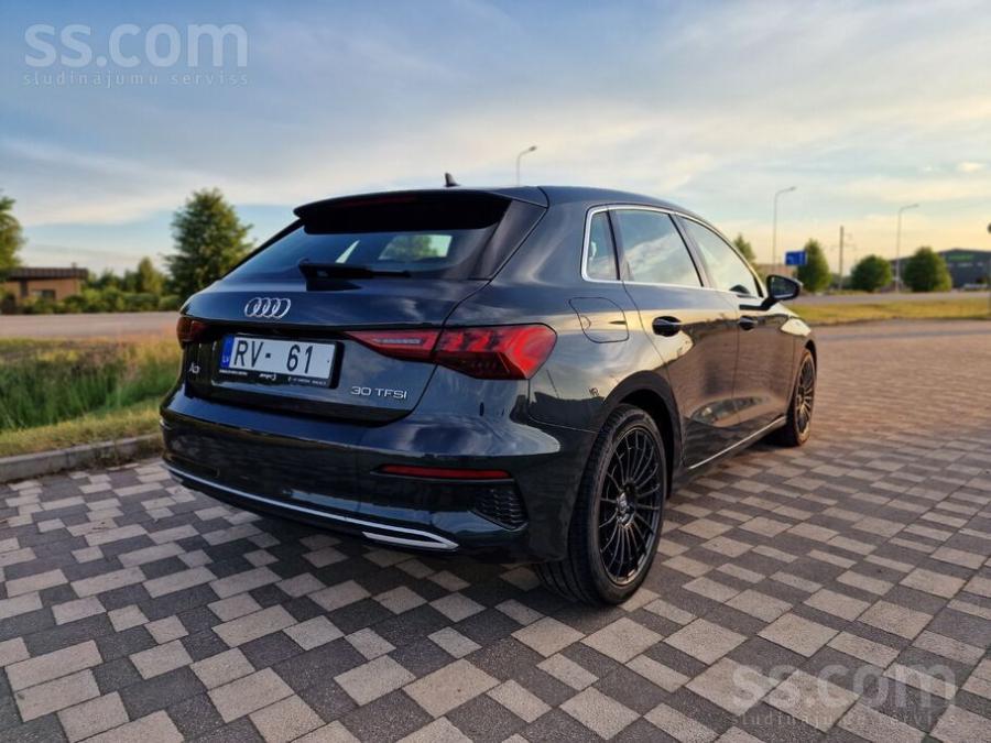 Grey Audi A3 2021 in Jelgava, with an engine capacity of 1.00 L and mileage of 89 thousand km for 19500 €, photo 6 on AUTOMOTO.COM.LV