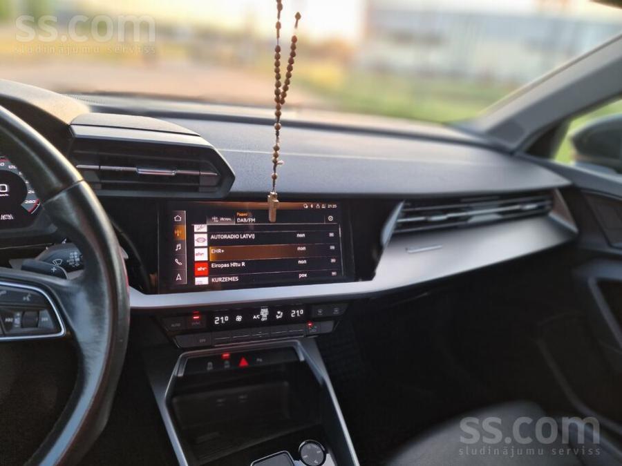 Grey Audi A3 2021 in Jelgava, with an engine capacity of 1.00 L and mileage of 89 thousand km for 19500 €, photo 16 on AUTOMOTO.COM.LV