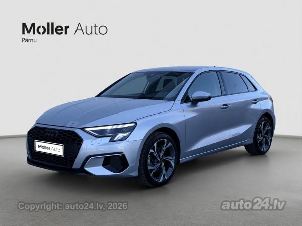 Pelēks Audi A3 2023 Pērnava, ar dzinēja tilpumu 1.00 L un nobraukumu 41 tūkst. km par 29900 €, foto  vietnē AUTOMOTO.COM.LV