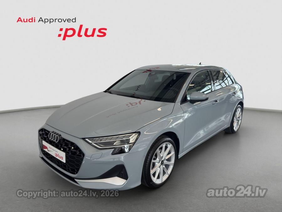 Pelēks Audi A3 2025 Tallina, ar dzinēja tilpumu 1.50 L un nobraukumu 8 tūkst. km par 32500 €, foto 1 vietnē AUTOMOTO.COM.LV