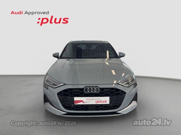 Grey Audi A3 2025 in Tallinn, with an engine capacity of 1.50 L and mileage of 8 thousand km for 32500 €, photo 4 on AUTOMOTO.COM.LV
