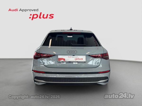 Grey Audi A3 2025 in Tallinn, with an engine capacity of 1.50 L and mileage of 8 thousand km for 32500 €, photo 5 on AUTOMOTO.COM.LV