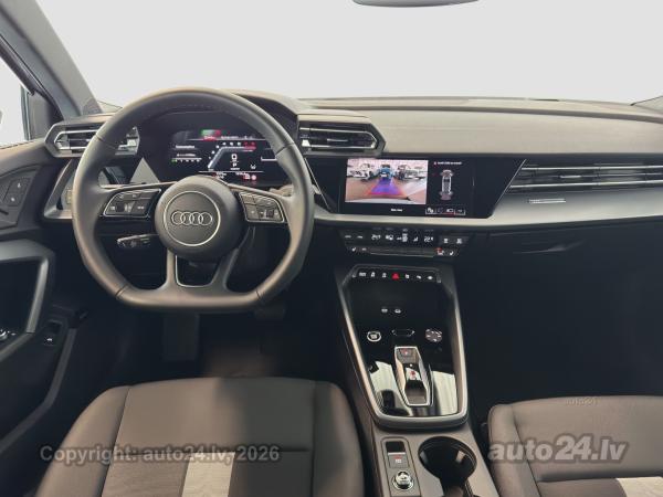 Grey Audi A3 2025 in Tallinn, with an engine capacity of 1.50 L and mileage of 8 thousand km for 32500 €, photo 9 on AUTOMOTO.COM.LV
