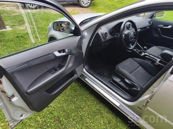 Pelēks Audi A3 2005 Valmiera, ar dzinēja tilpumu 1.90 L un nobraukumu 282 tūkst. km par 1900 €, foto 8 vietnē AUTOMOTO.COM.LV