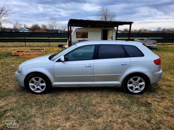 Grey Audi A3 2008 in Mazeikiai, with an engine capacity of 1.90 L and mileage of 294 thousand km for 2650 €, photo 6 on AUTOMOTO.COM.LV