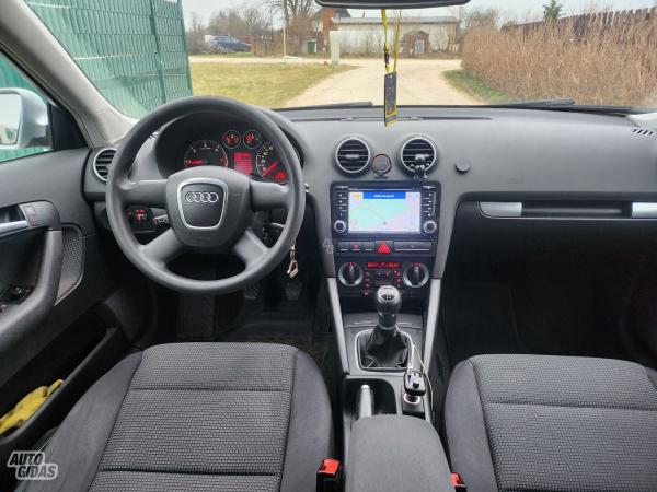 Grey Audi A3 2008 in Mazeikiai, with an engine capacity of 1.90 L and mileage of 294 thousand km for 2650 €, photo 8 on AUTOMOTO.COM.LV